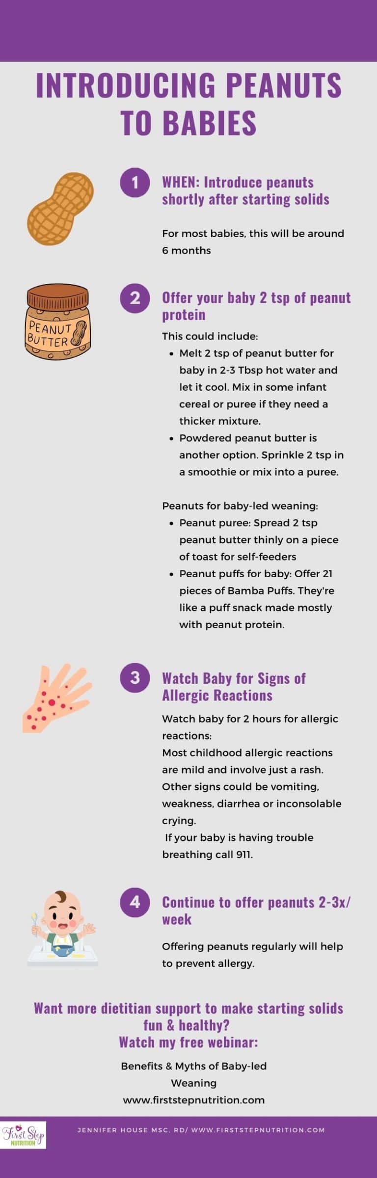 Introducing Peanuts to Babies: A Dietitian's Top Tips